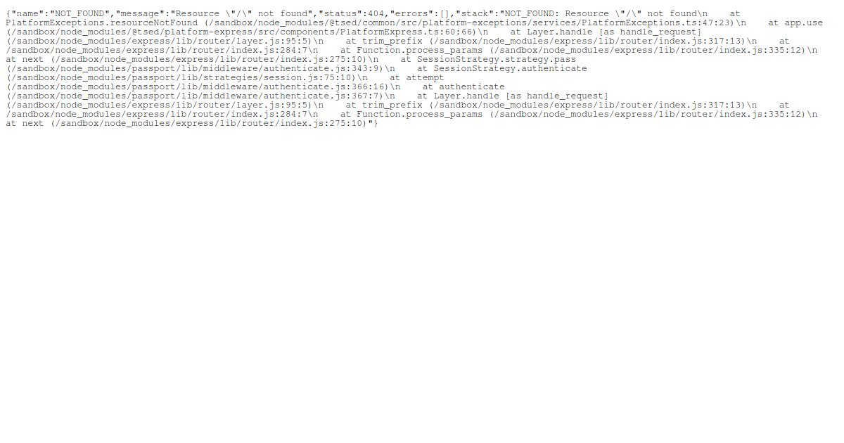 tsed-example-passport - Codesandbox