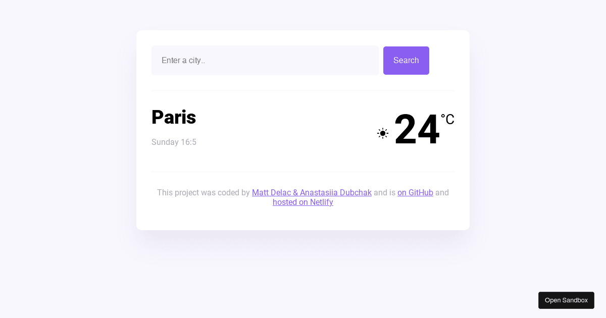 Htmlcss To Js Challenge Forked Codesandbox 7903