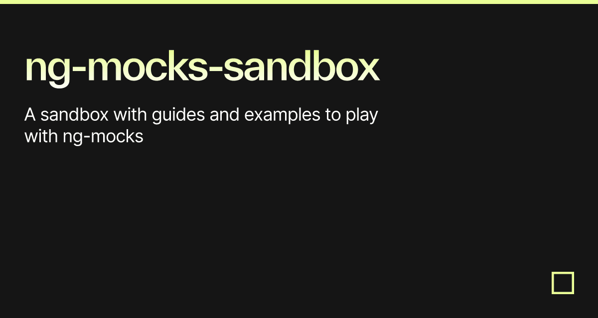 ng-mocks-sandbox - Codesandbox