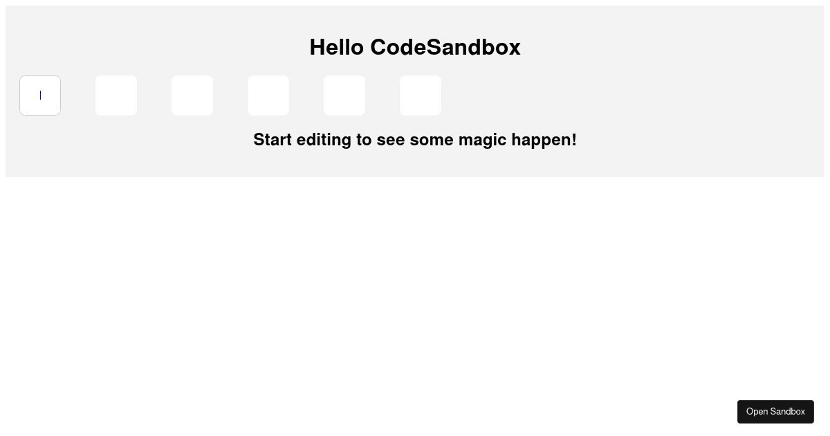 react otp input (forked) - Codesandbox