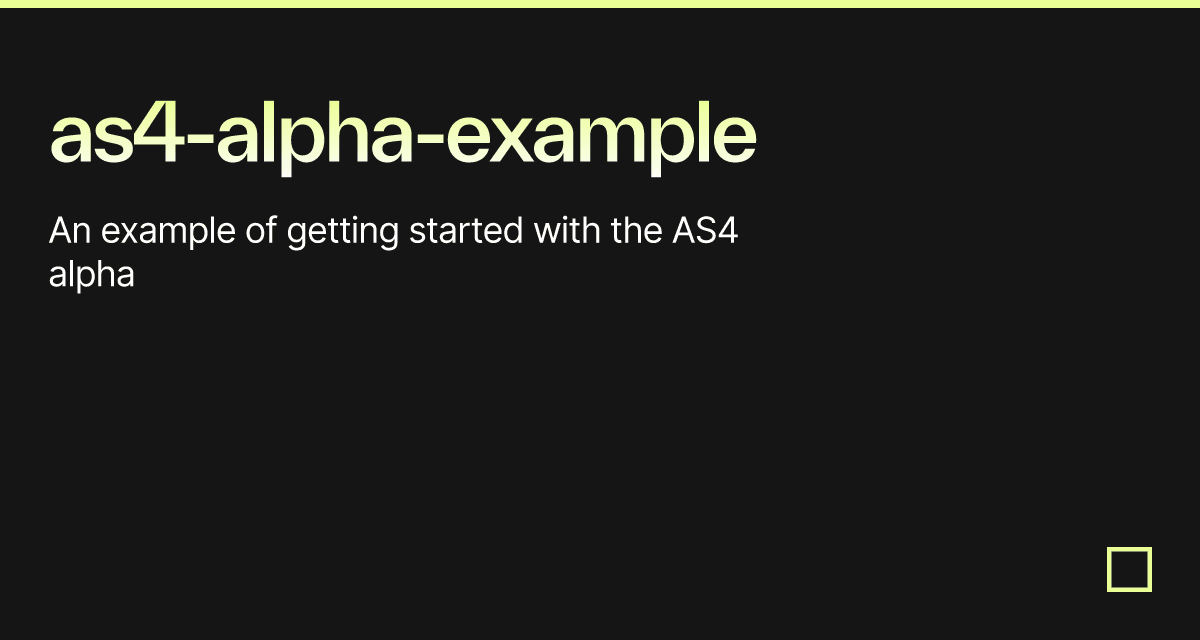 as4-alpha-example - Codesandbox