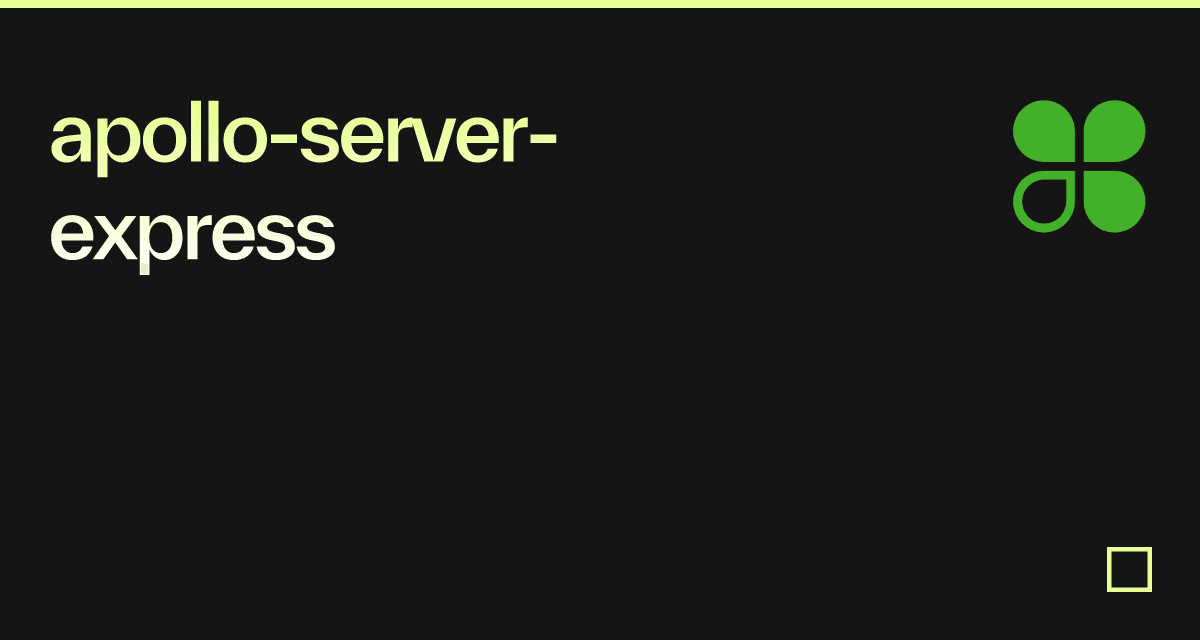 apollo-server-express - Codesandbox apollo-server-express - Codesandbox