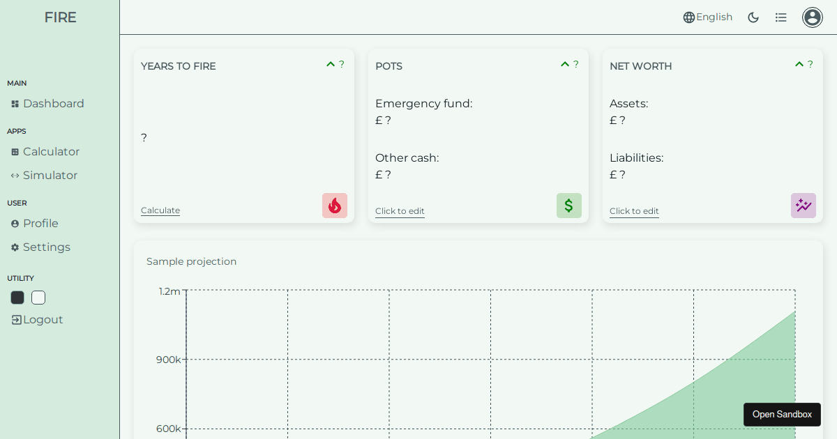 Fire Dashboard - Codesandbox