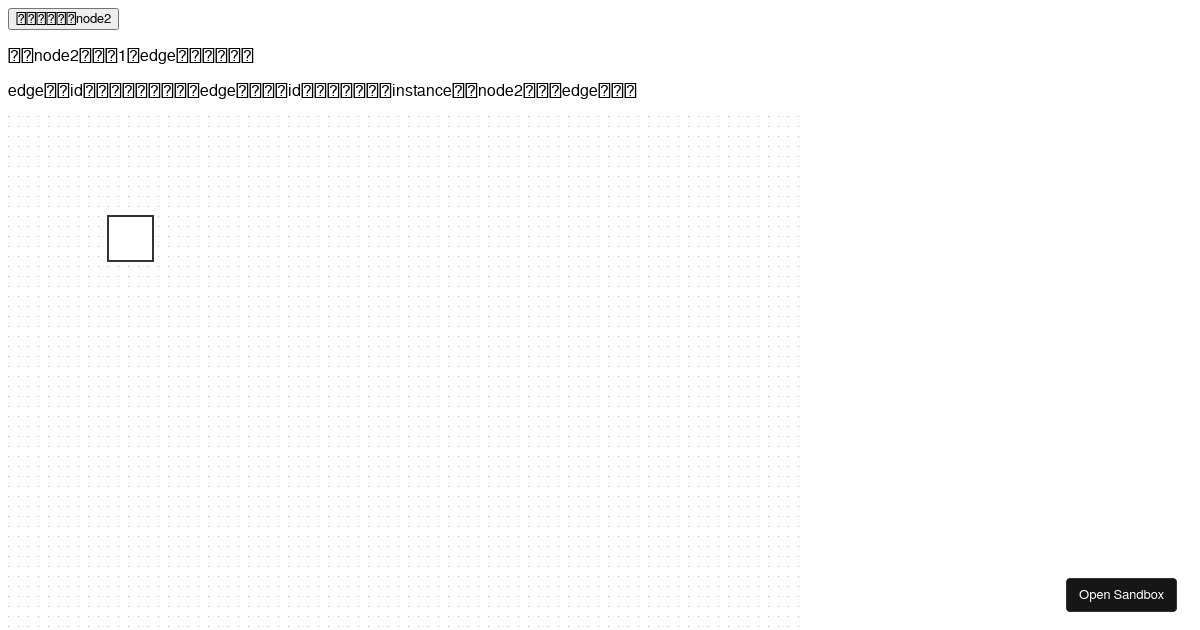 React X6 Demo Forked Codesandbox