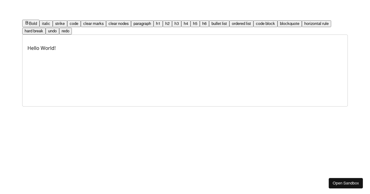 tiptap2-react - Codesandbox