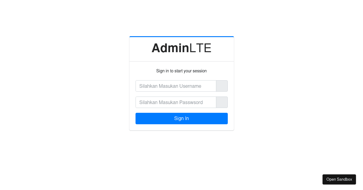 admin-lte - Codesandbox