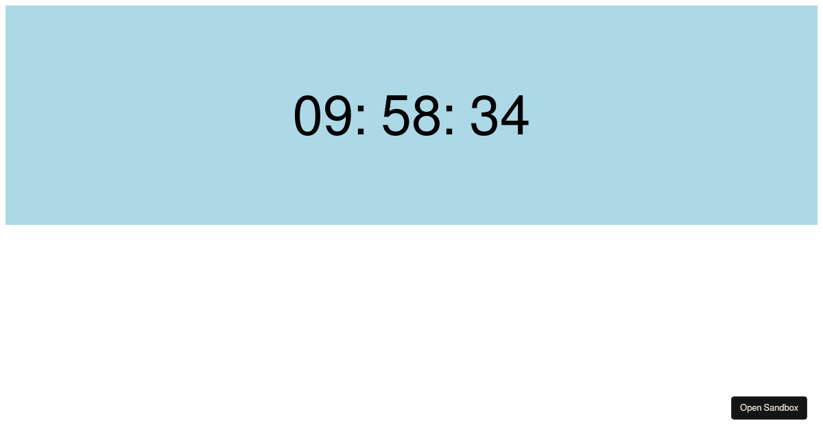 Angular Clock - Codesandbox