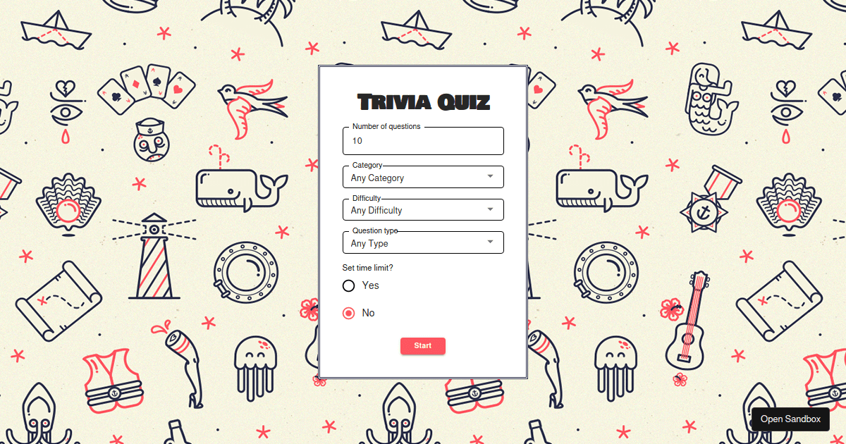 trivia-quiz - Codesandbox