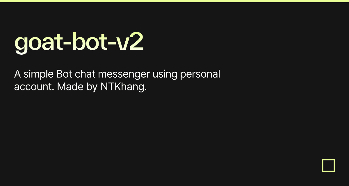 goat-bot-v2 - Codesandbox