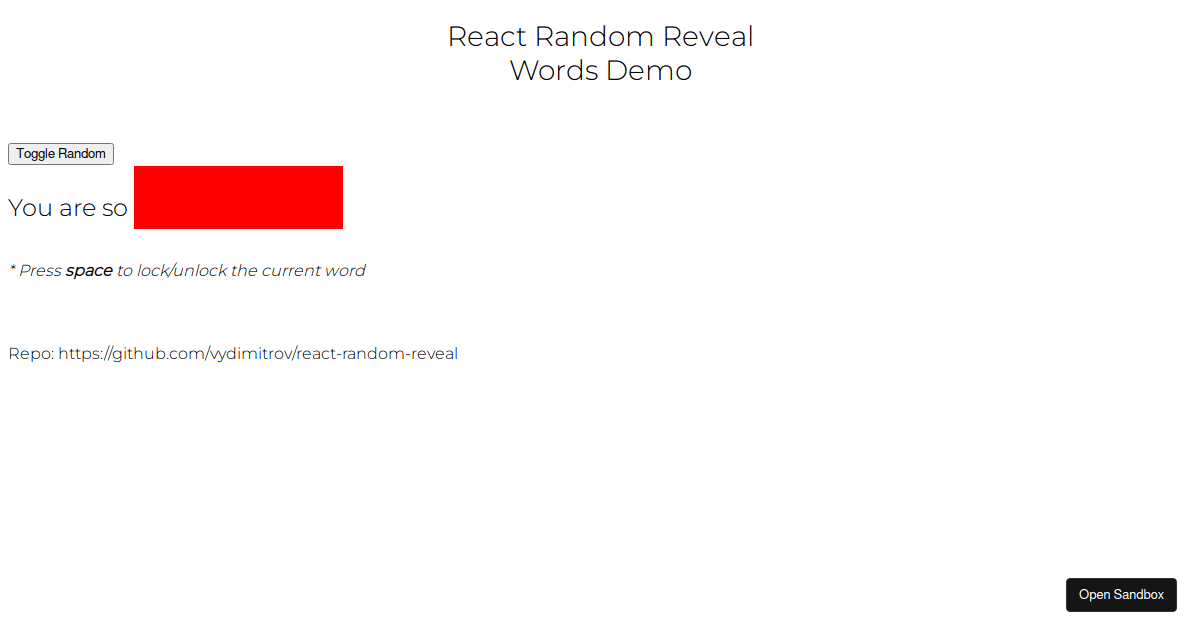 random-pick-tutorial - Codesandbox