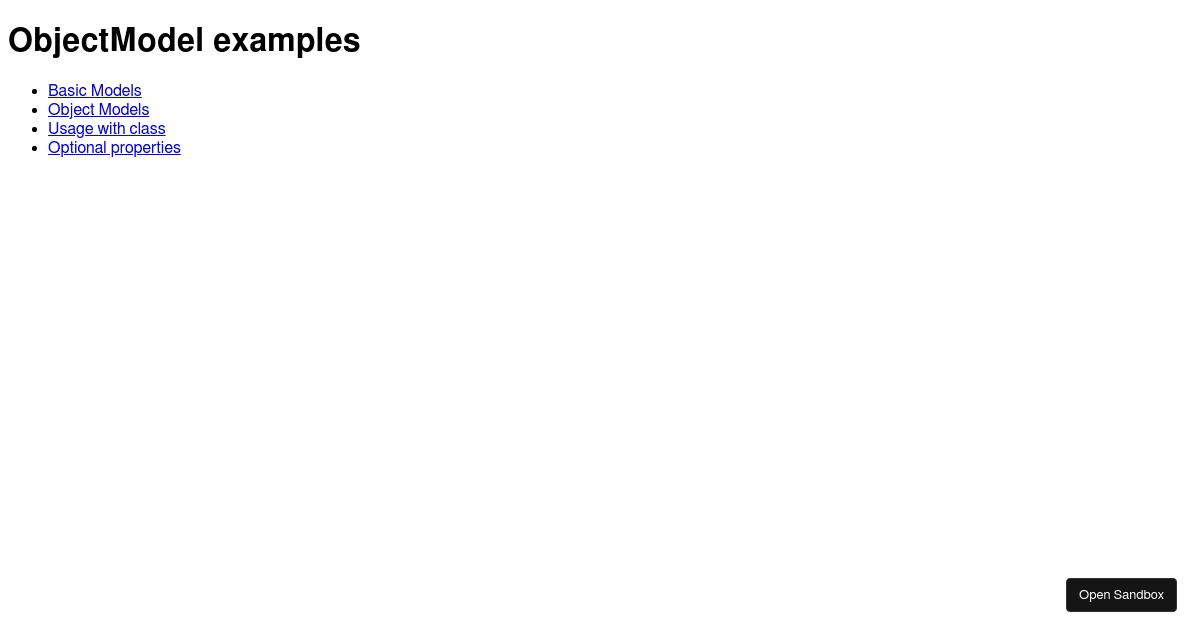 objectmodel-demo - Codesandbox