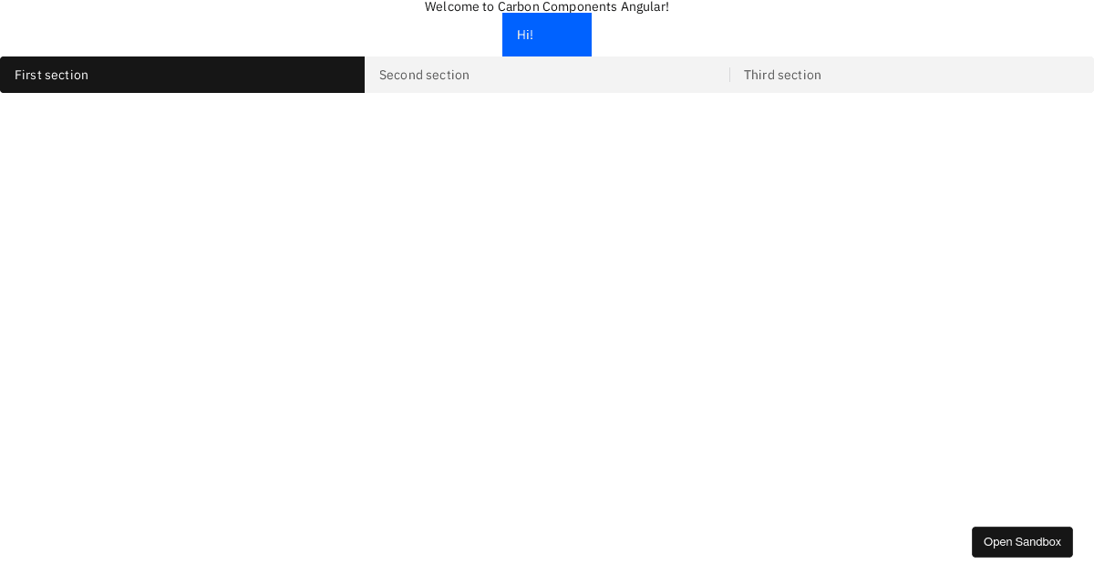 Carbon Components Angular - Codesandbox