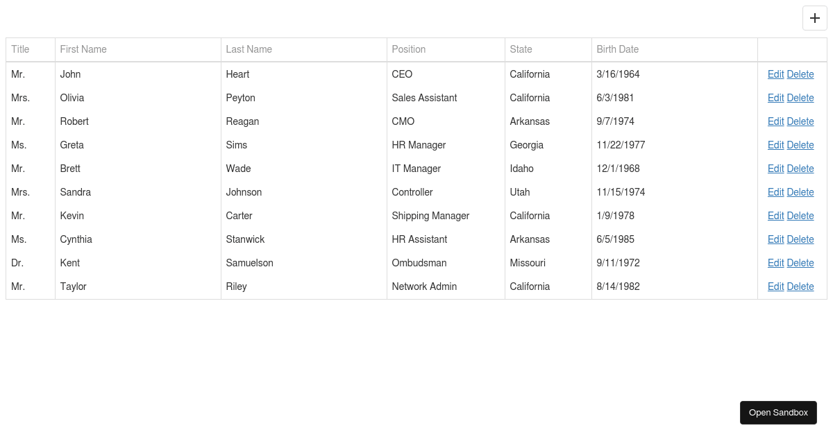 Form Editing Devextreme Data Grid Codesandbox