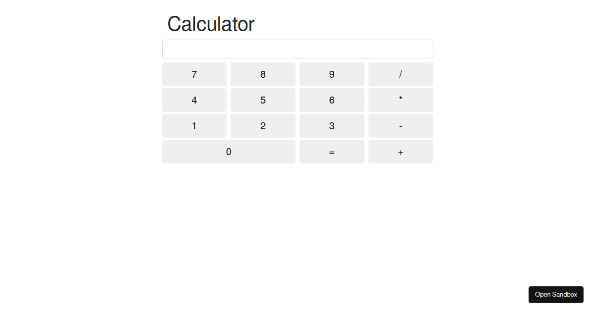 Vue Calculator - Codesandbox