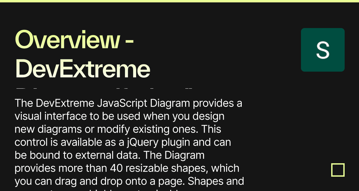 Overview - DevExtreme Diagram (forked) - Codesandbox