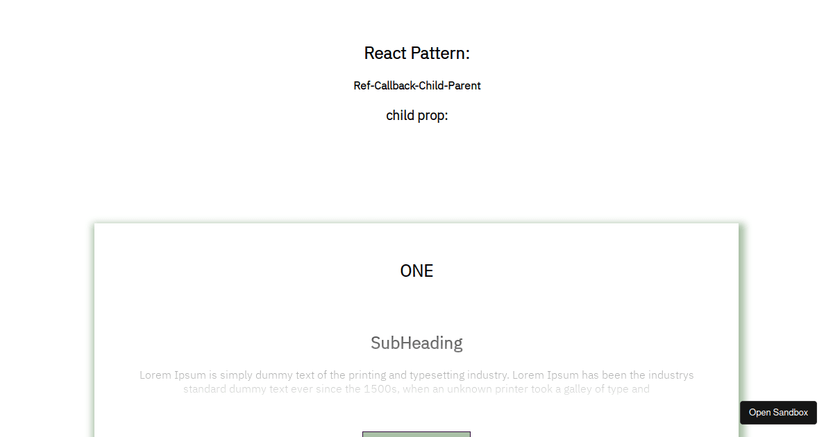 Ref-Callback-Child-Parent - Codesandbox