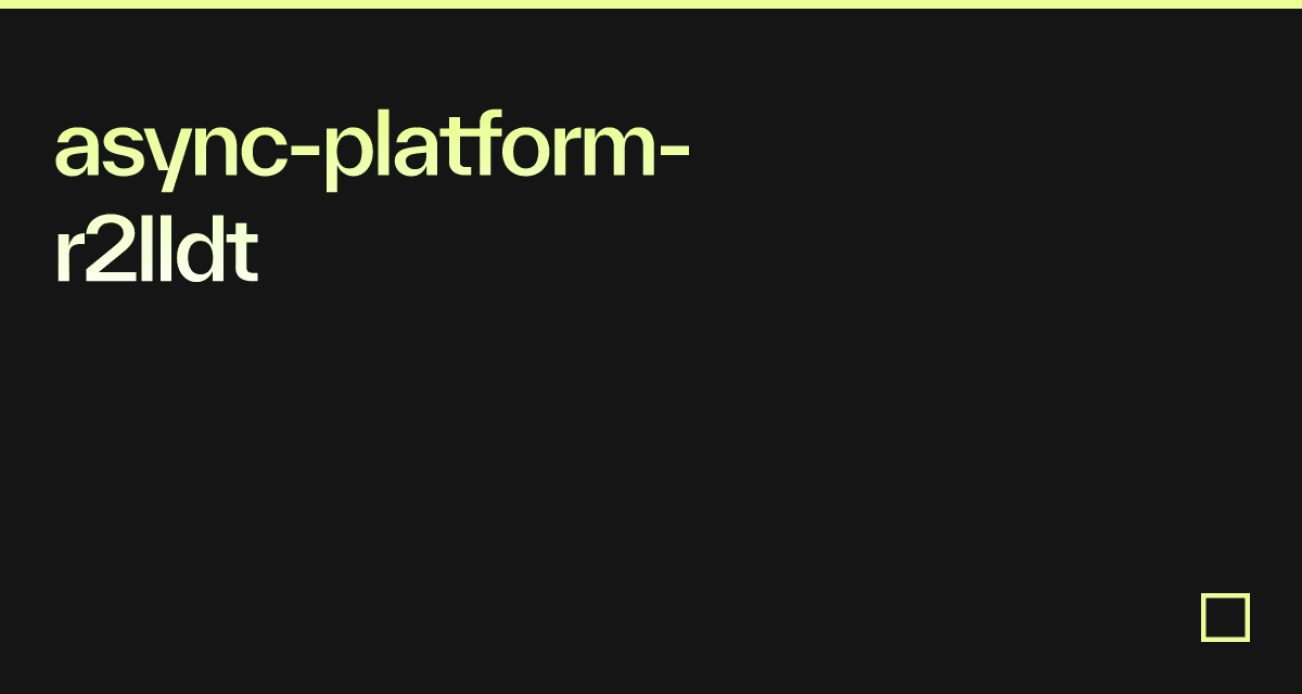 async-platform-r2lldt - Codesandbox