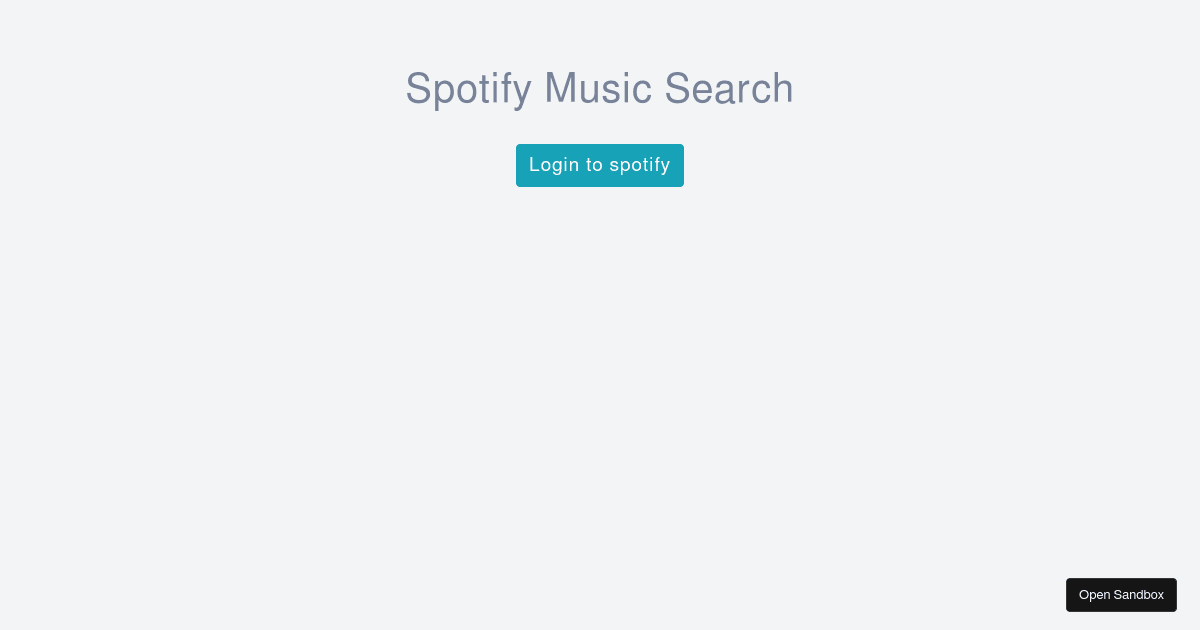 spotify-music-search-app - Codesandbox