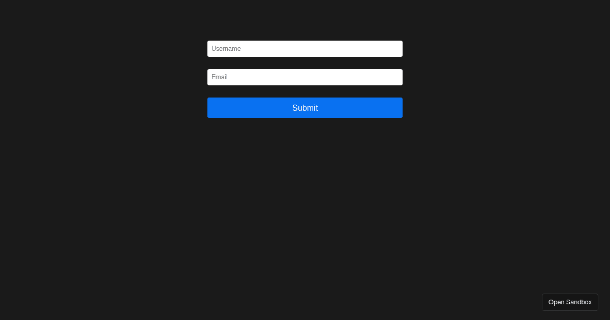rcf-form-level-validation - Codesandbox