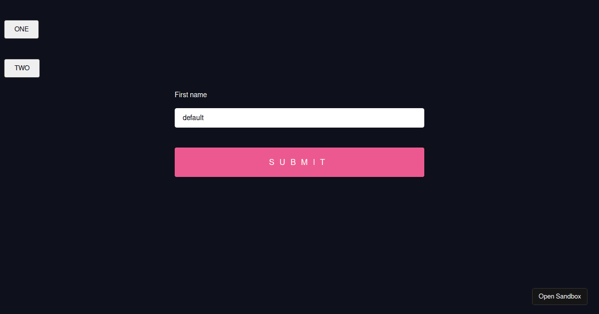 React Hook Form Reset Form Codesandbox