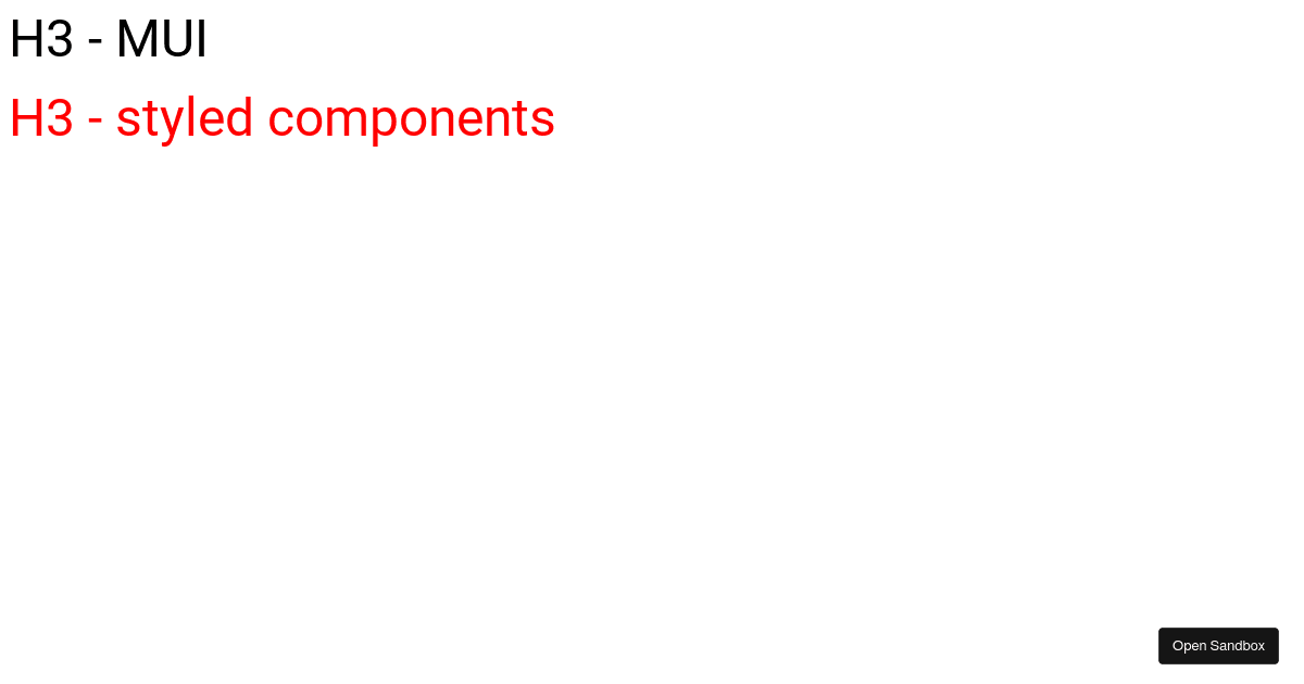 Styled Component Material Ui Codesandbox 