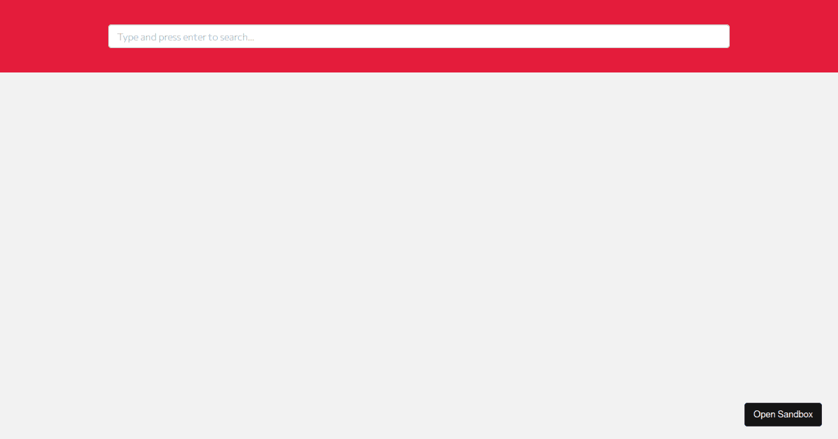 Youtube Player Example - Codesandbox