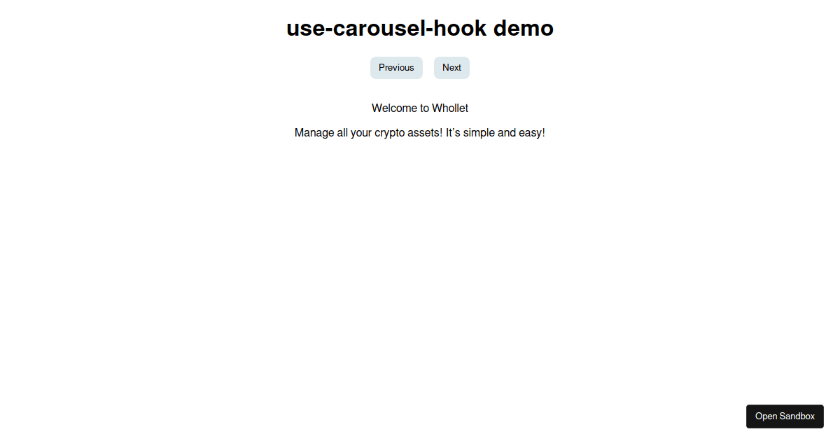 use-carousel-hook demo (forked) - Codesandbox