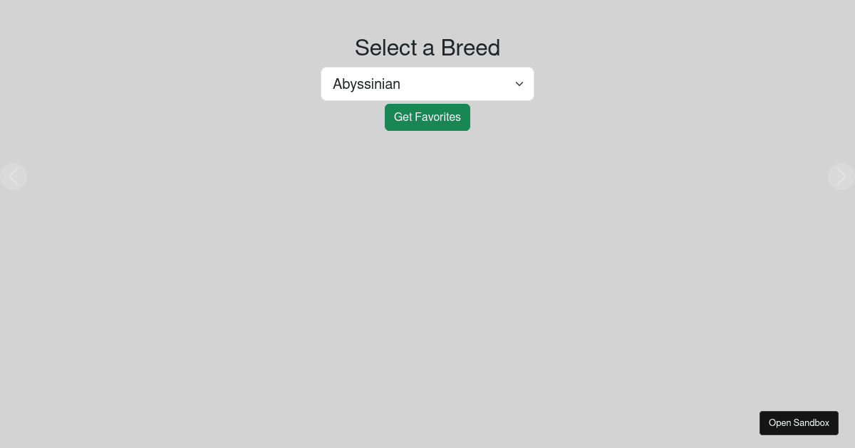 Cat Carousel - Fetch Lab - Codesandbox