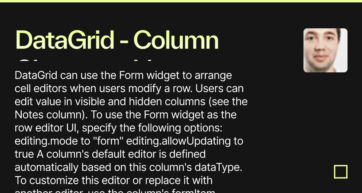 DataGrid - Column Chooser with a lookup column - Codesandbox DataGrid - Column Chooser with a lookup column - Codesandbox