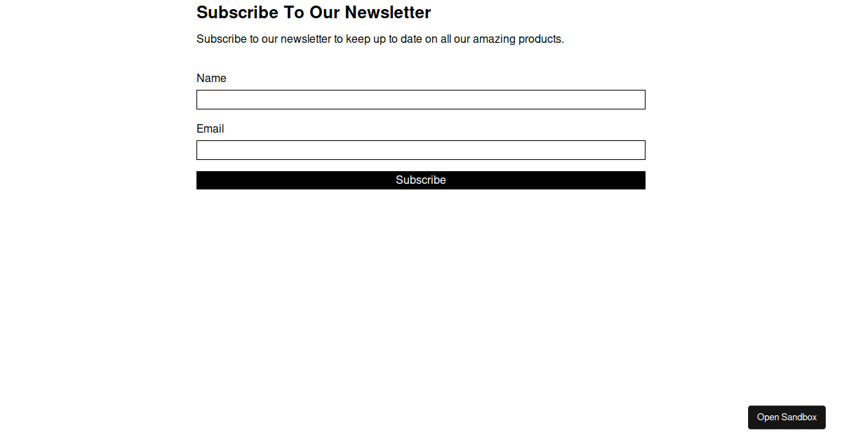 Stack Example - Codesandbox