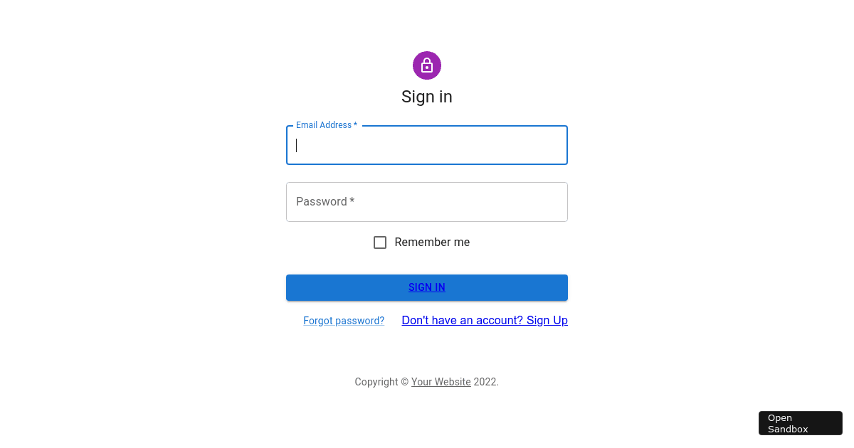 material-ui - Codesandbox