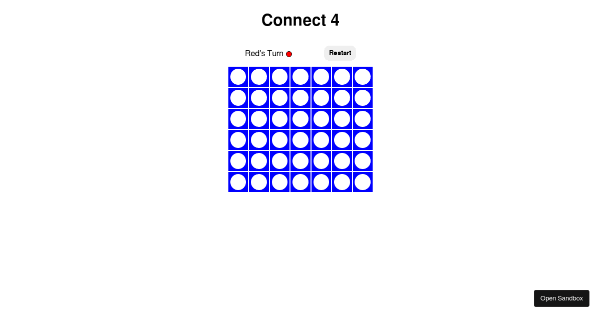 connect4 - Codesandbox