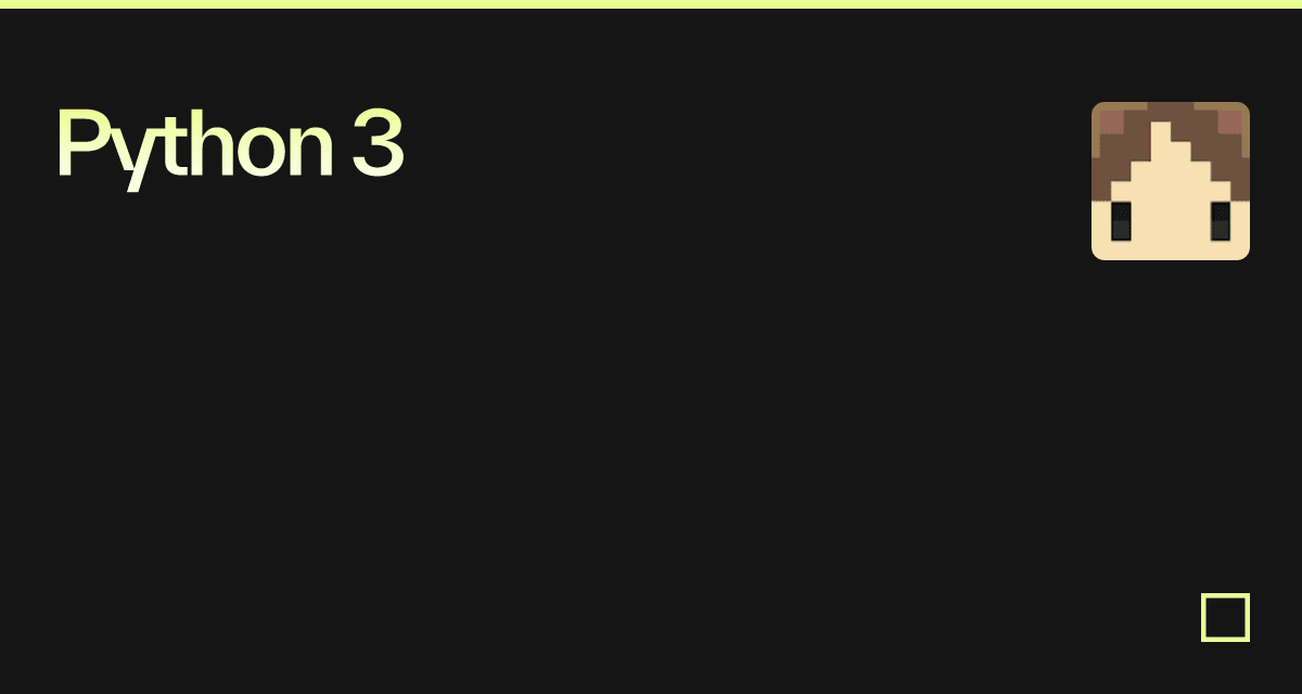 Python 3 - Codesandbox
