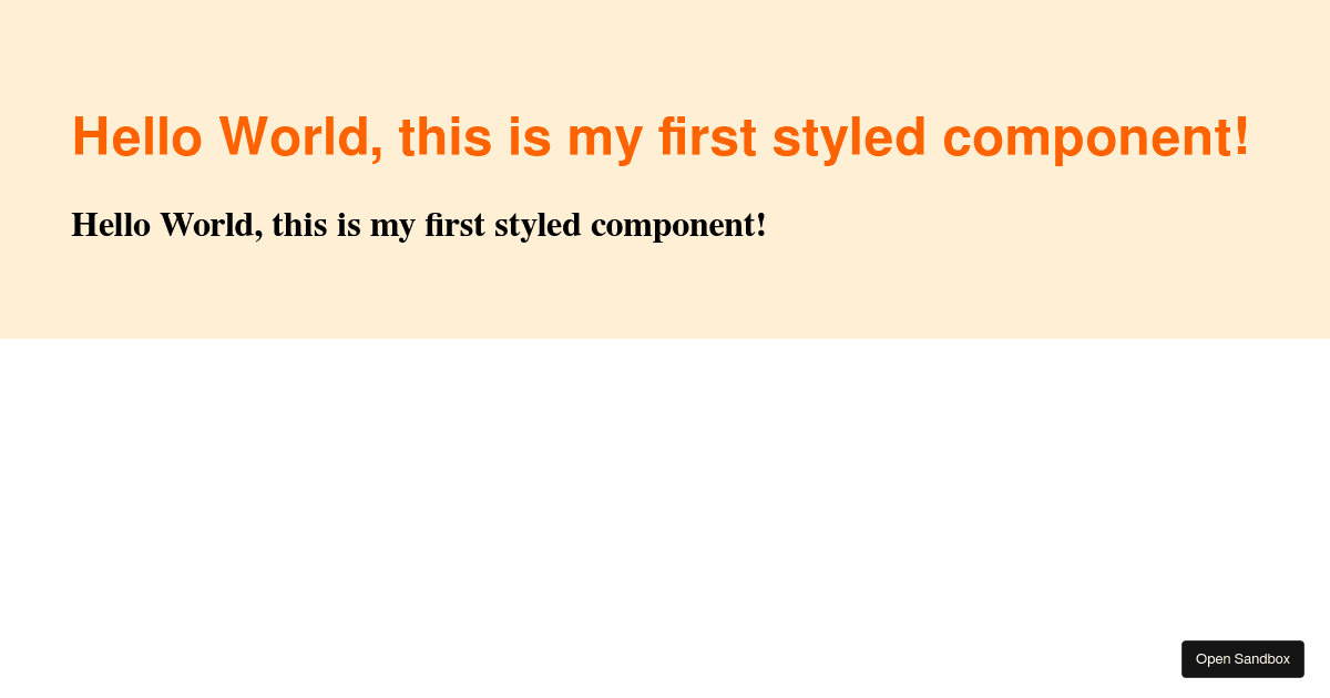 Styled Components Base - Codesandbox