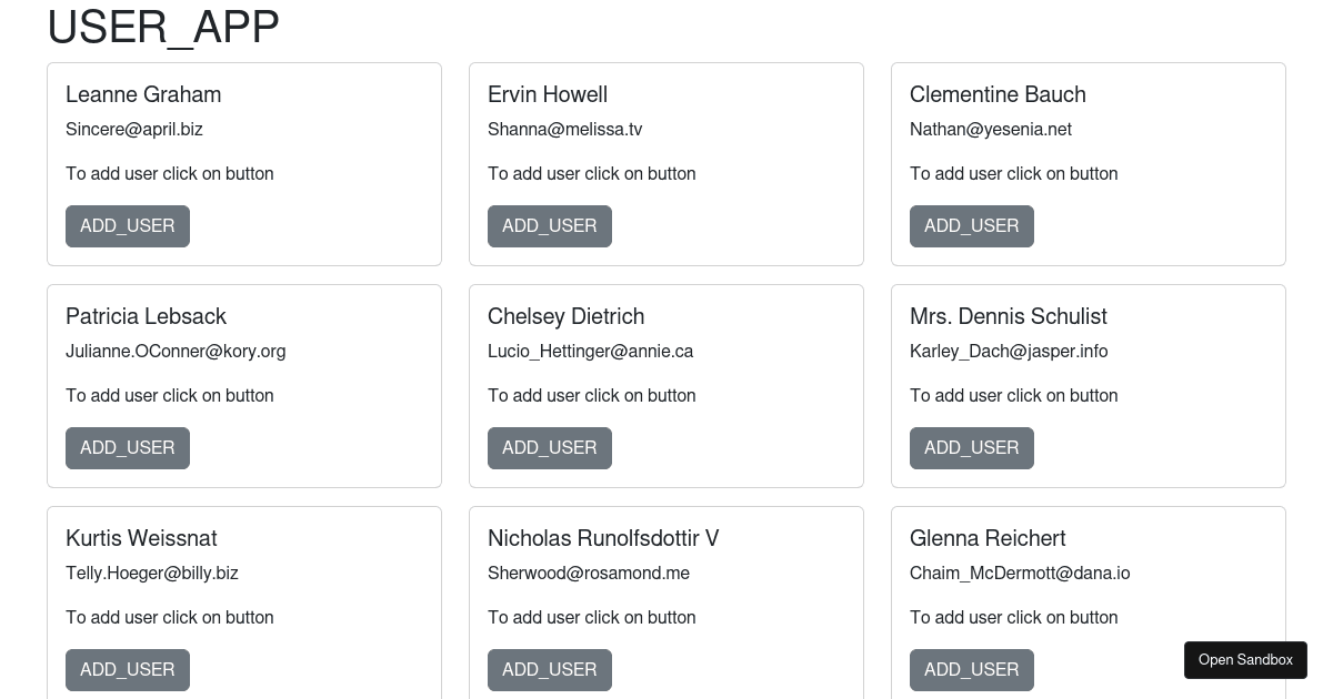 React Js Assignment 4 Codesandbox