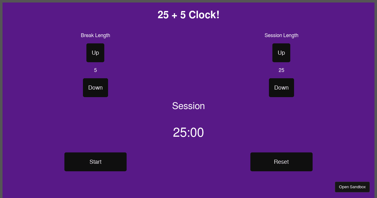 Clock - Codesandbox