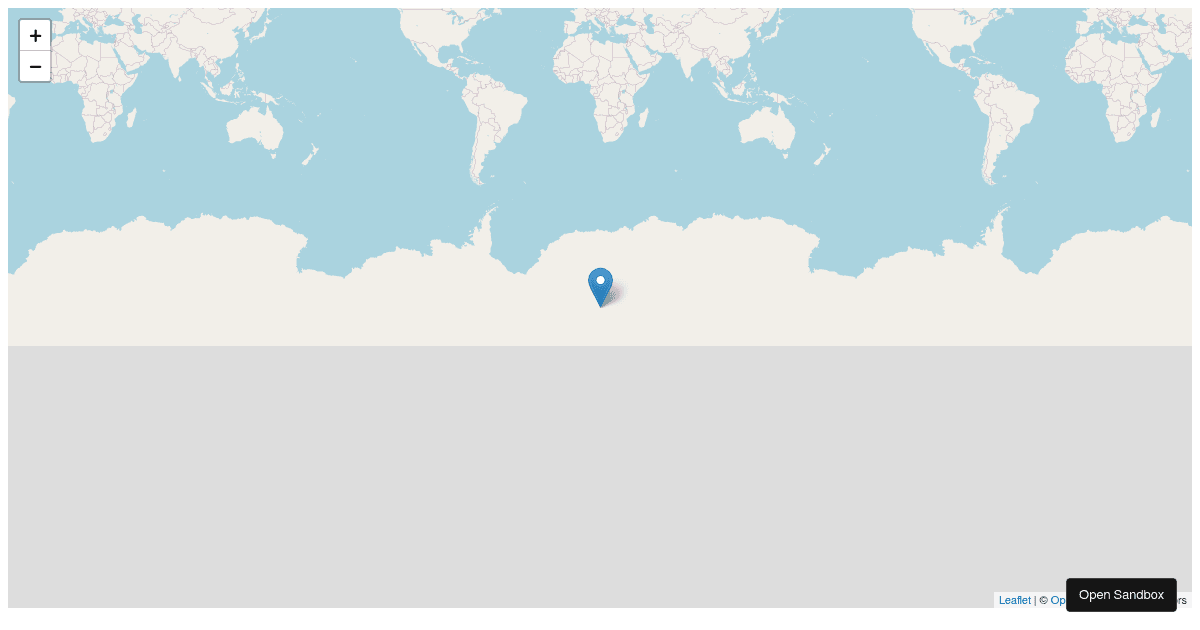 React Leaflet Drift Markerv3 Forked Codesandbox 