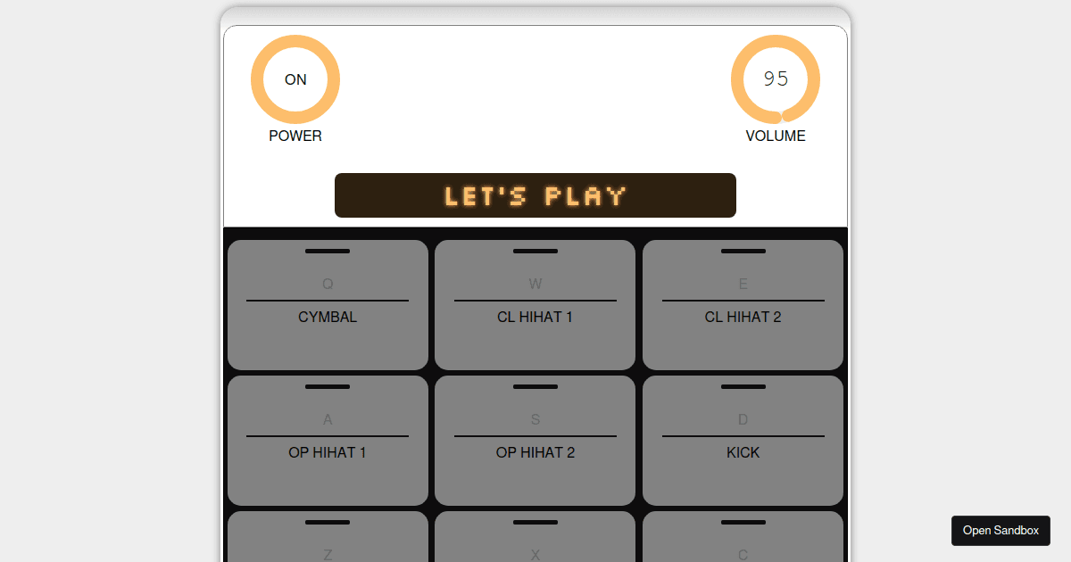 Drum-Box - Codesandbox