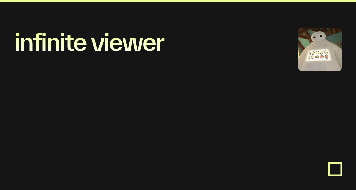 infinite viewer - Codesandbox