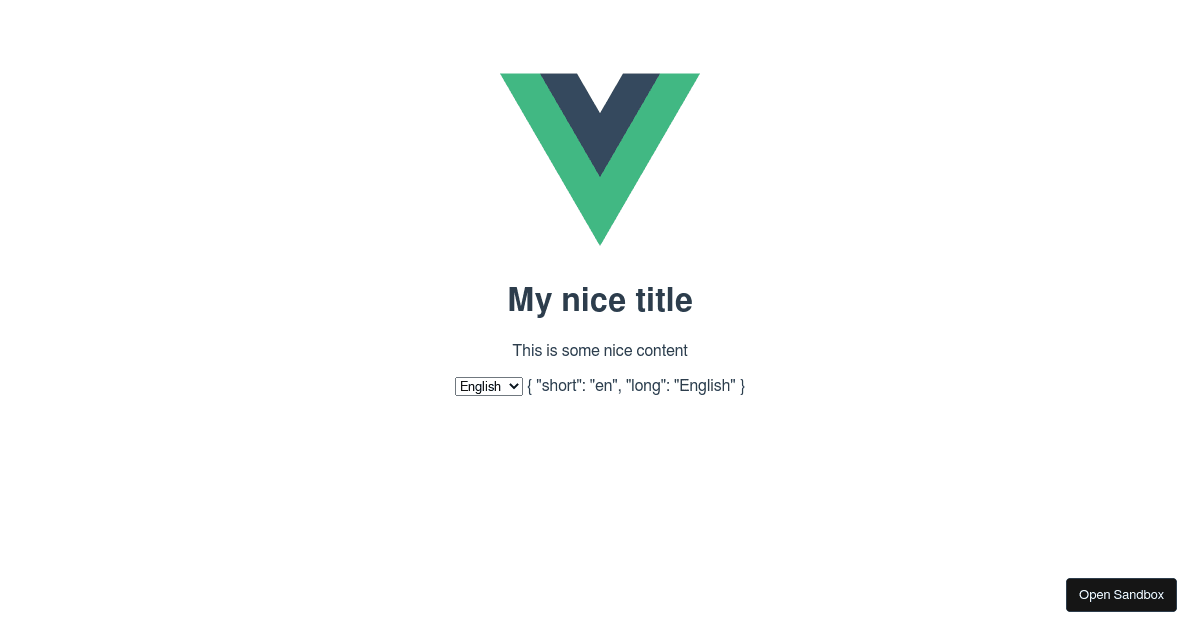 Vue i18n Example (forked) - Codesandbox