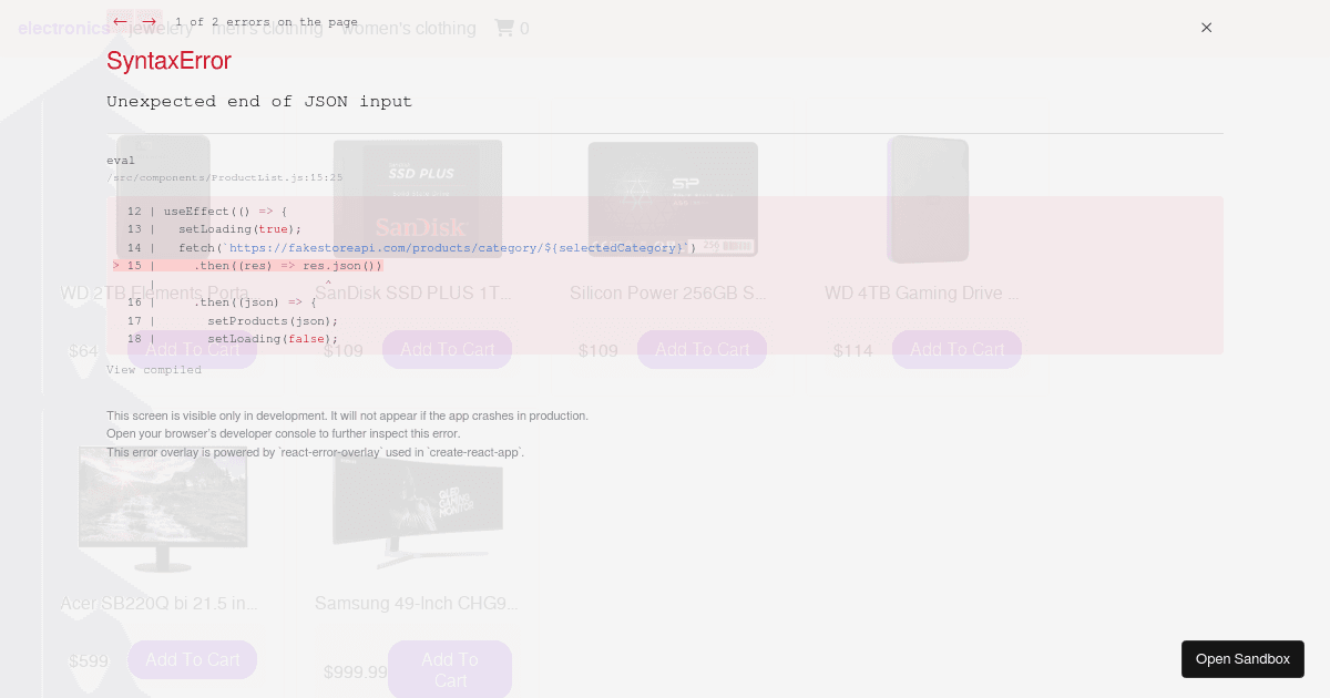 Masterclass - 28 June (forked) - Codesandbox