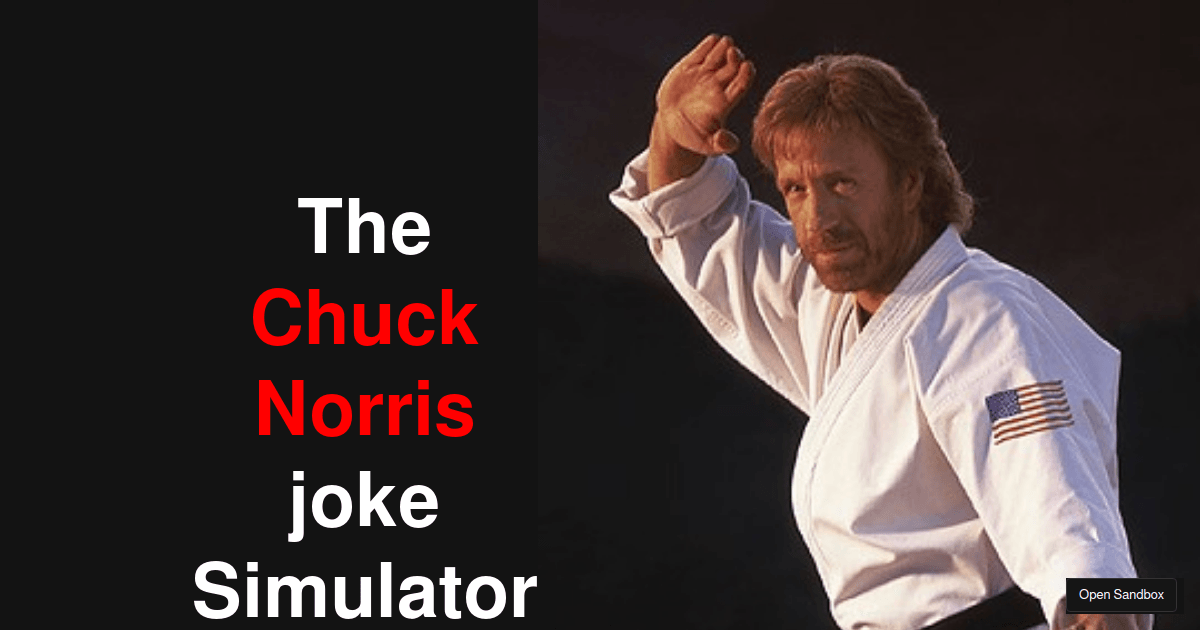 Chuck Norris App - Codesandbox
