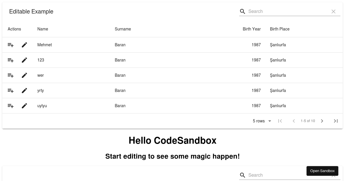 Material-table-pagination-bug (forked) - Codesandbox Material-table-pagination-bug (forked) - Codesandbox
