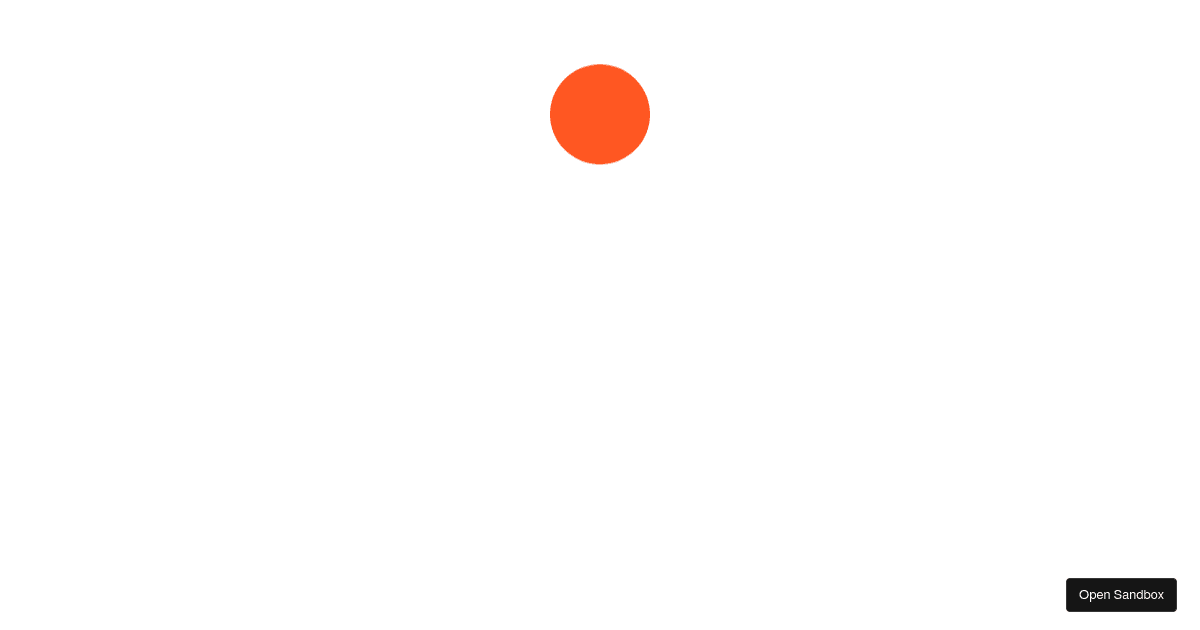 Bouncing Ball #005 - Codesandbox