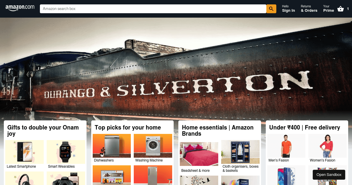 Amazon-Clone - Codesandbox