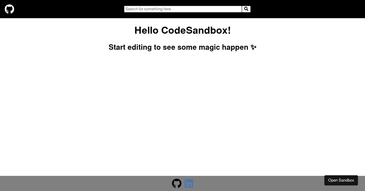 Youtube React App - Codesandbox