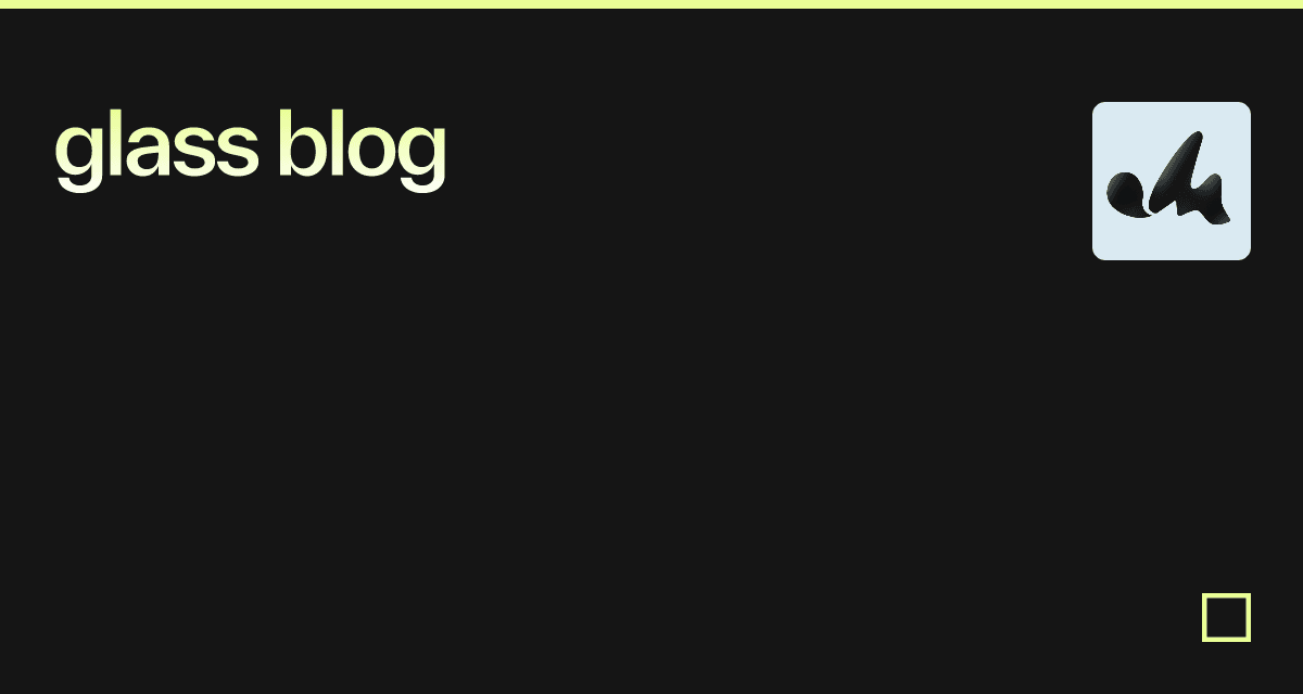 glass blog - Codesandbox