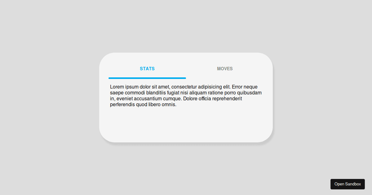 Tabs Codesandbox 
