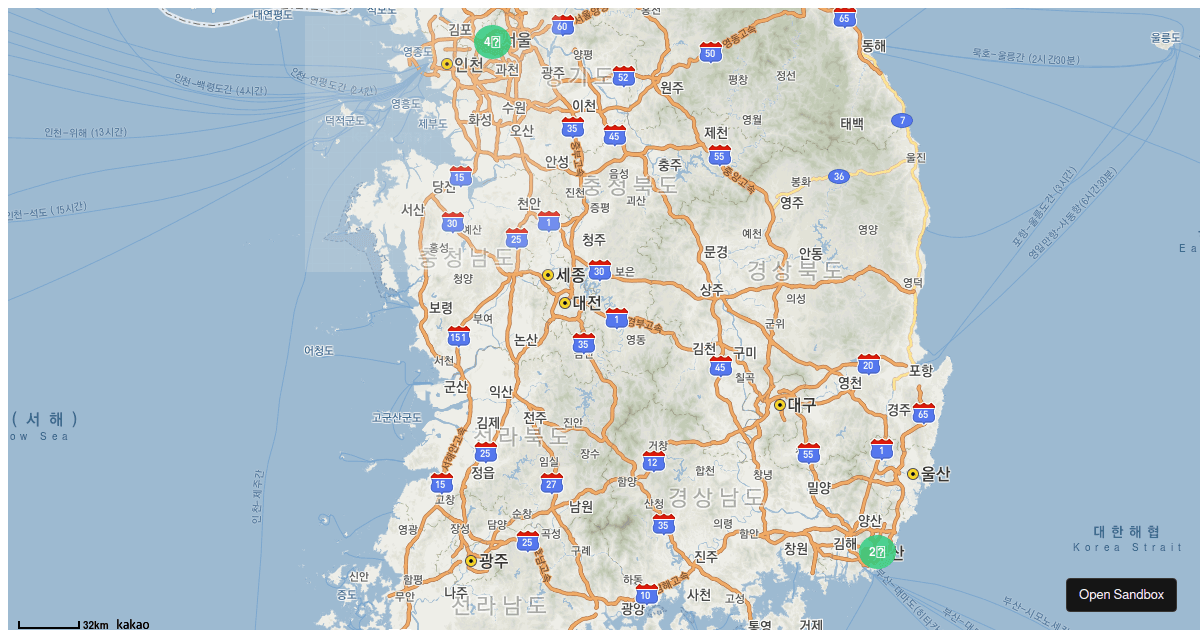 kakao-map - Codesandbox