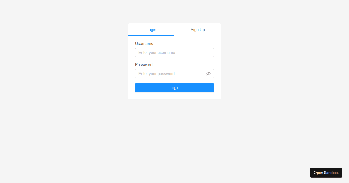 React Redux Auth Codesandbox 